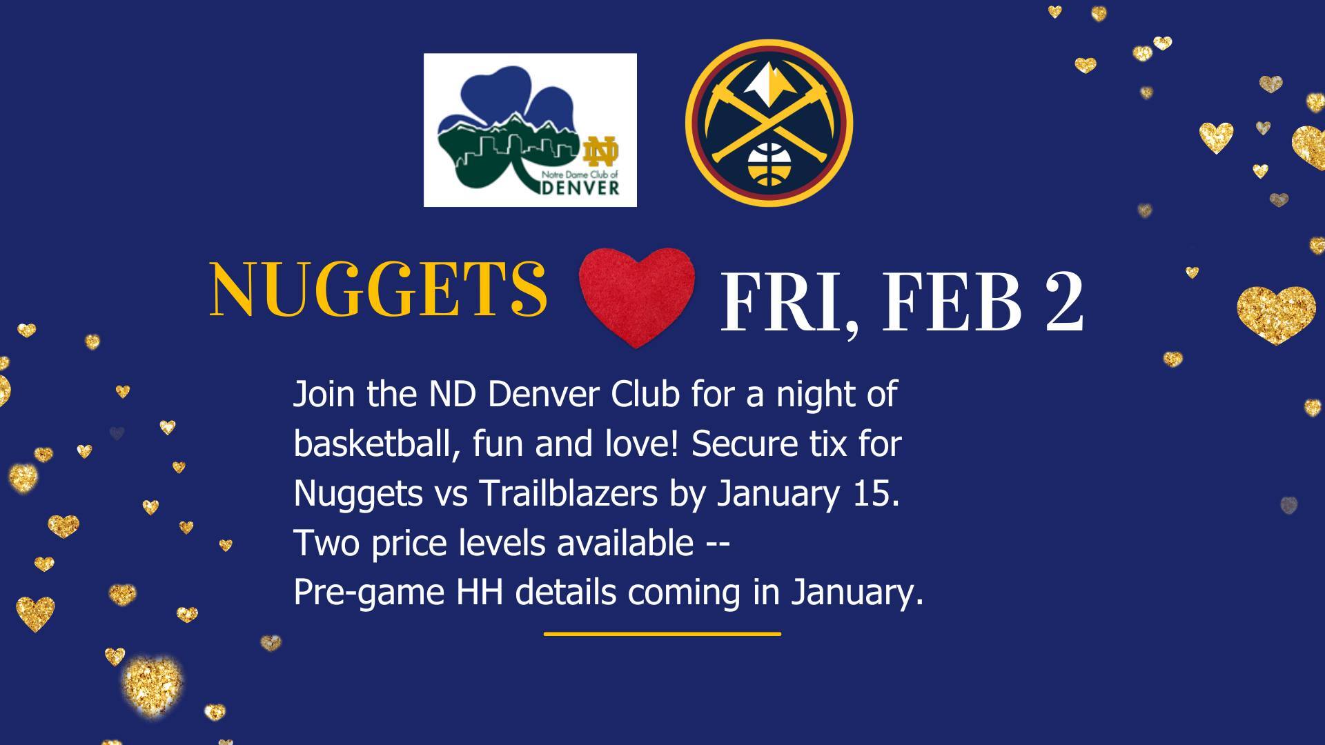 FEB 2 NUGGETS GAME SPECIAL TREAT & IMPORTANT DETAILS!