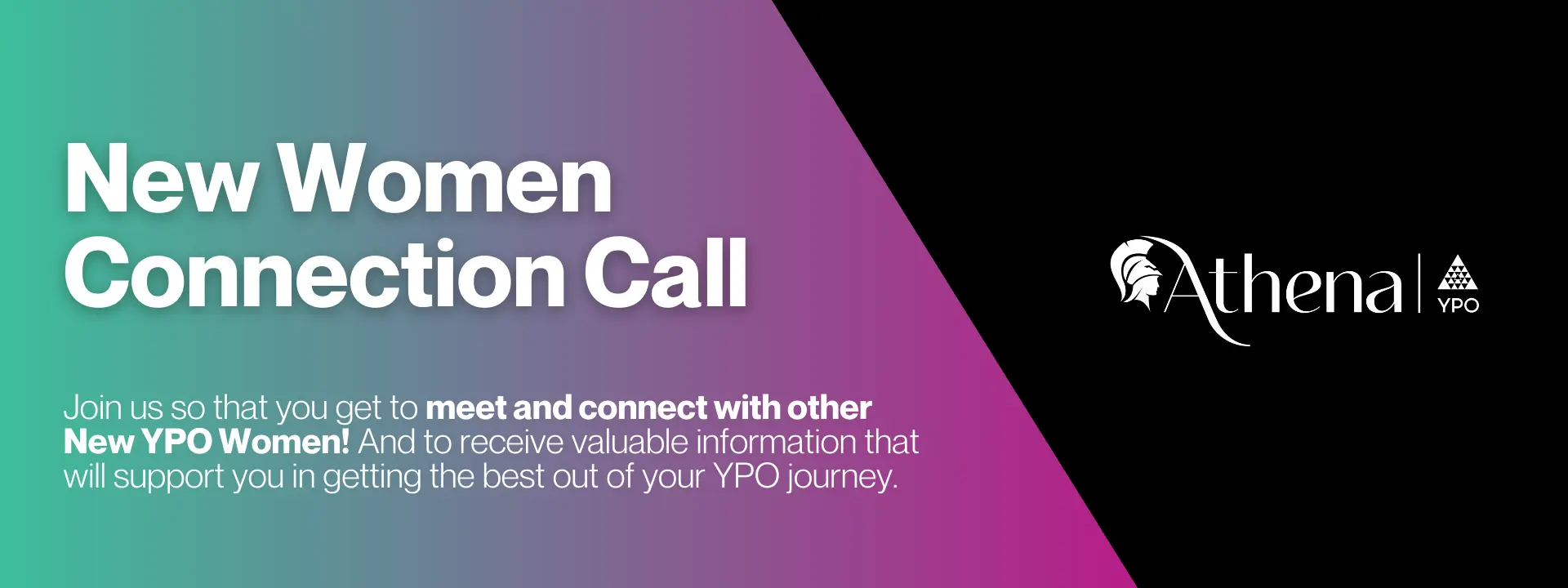 Athena Announcement: New Women Connection Calls!