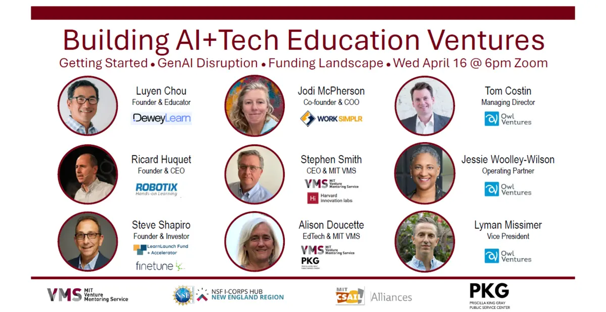 MIT VMS Event: Building GenAI+Tech Education Ventures | MIT Alumni ...
