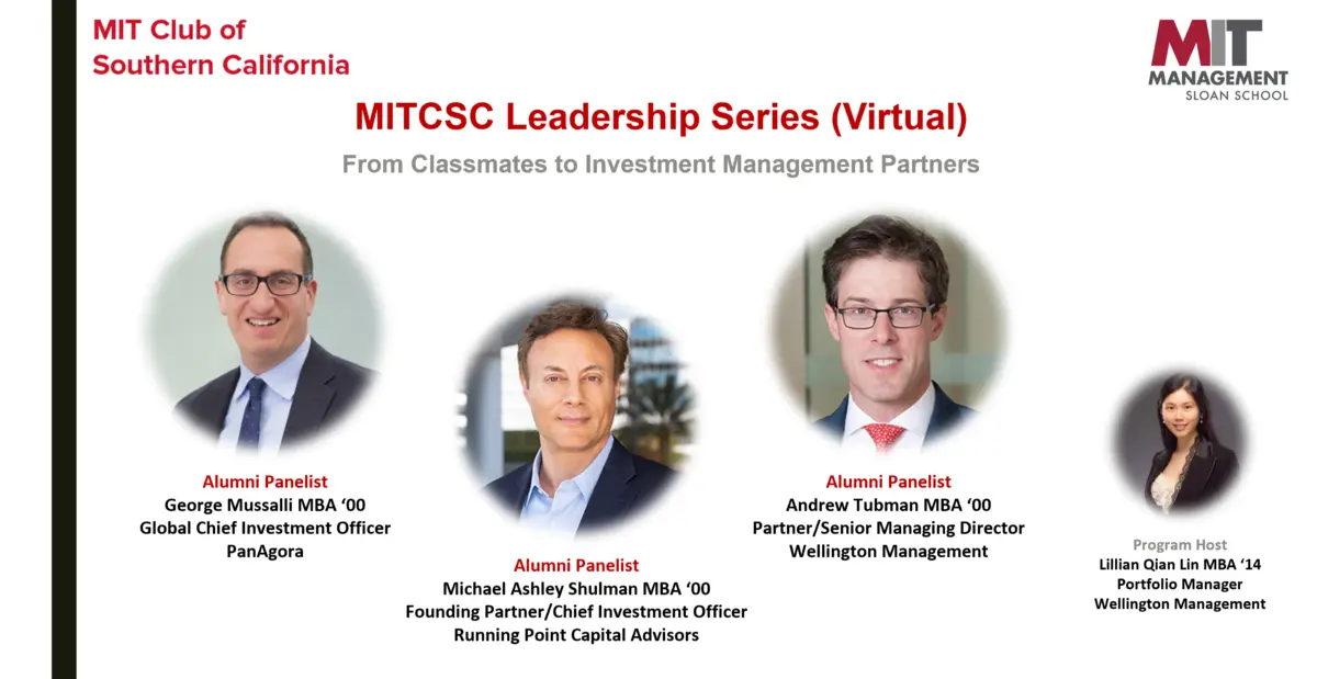 Investment Management Partners - MITCSC Leadership Series | MIT Alumni ...