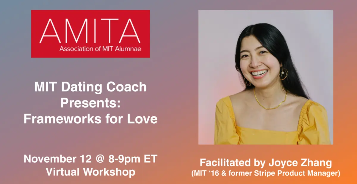 MIT Dating Coach Presents Frameworks for Love | MIT Alumni Association