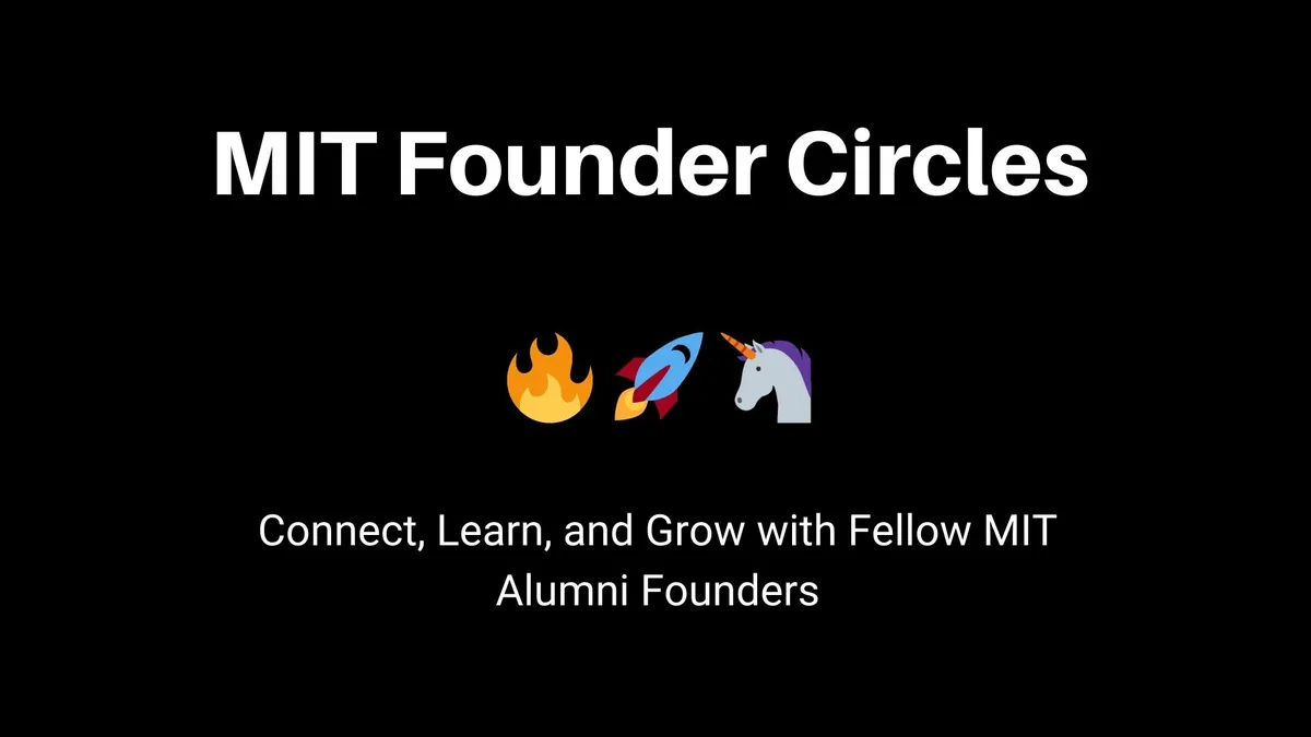 MIT Founder Circles | MIT Alumni Association