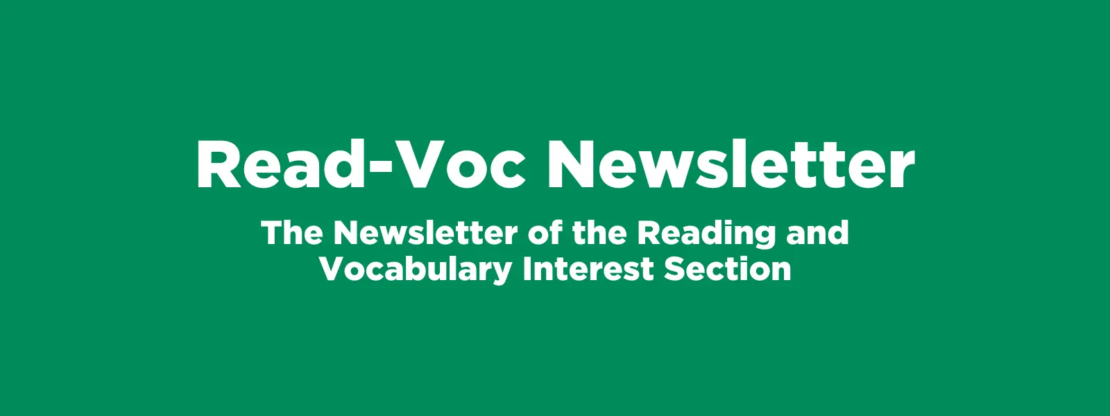 Read-Voc Newsletter, March 2025