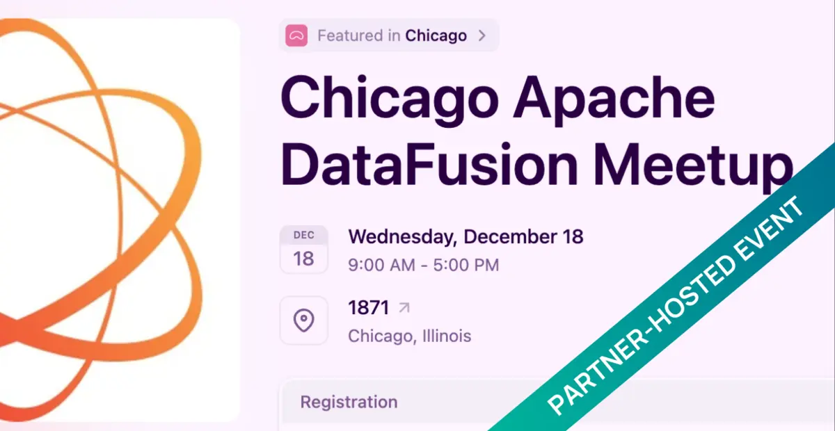 Chicago Apache Datafusion Meetup 1871 Innovation Hub