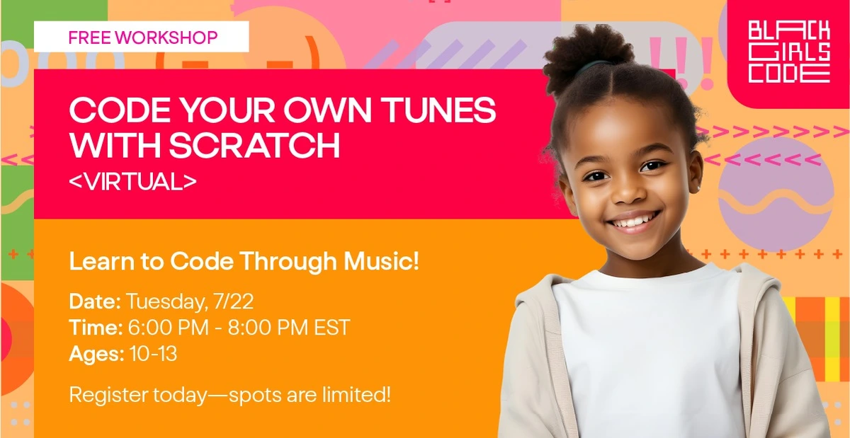 Code Your Own Tunes with Scratch (10-13) | Black Girls Code