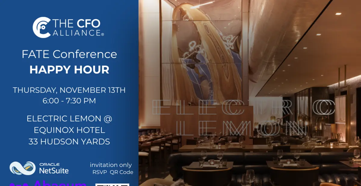 CFO Alliance x FATE Conference Happy Hour | CFO Alliance