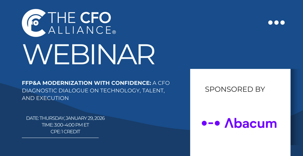 FP&A Modernization with Confidence: A CFO Diagnostic Dialogue on ...