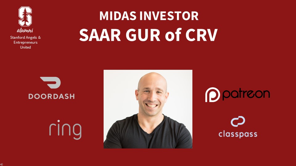 Virtual: Midas Investor Series with Saar Gur of CRV | Stanford Alumni ...
