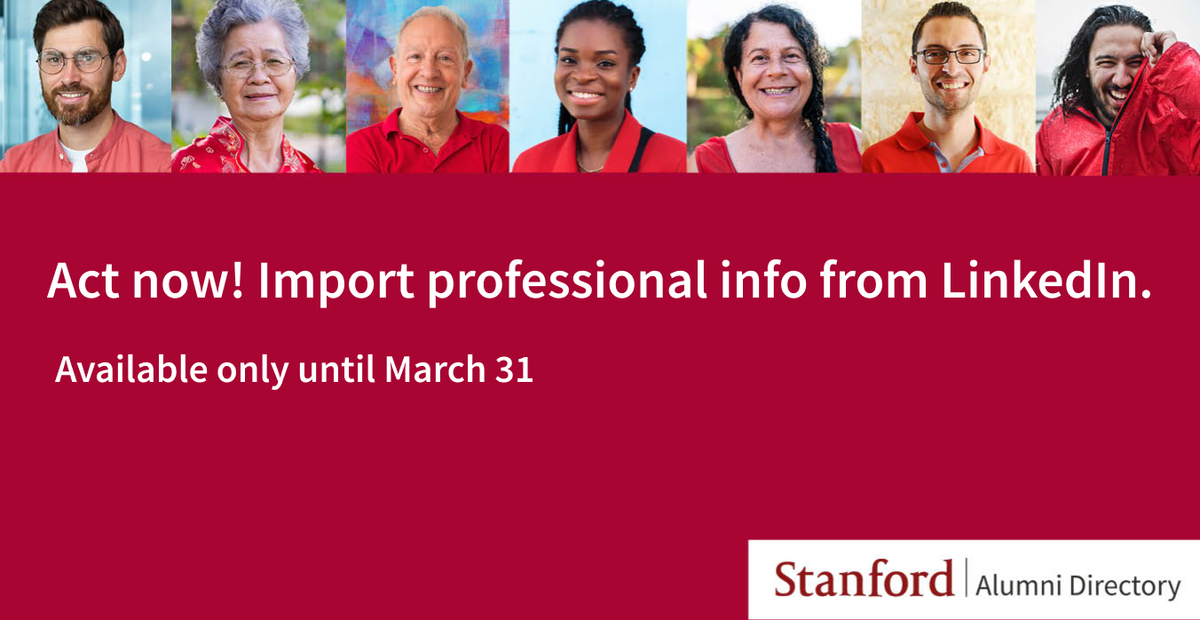 Update your Directory Profile before March 31, 2024 | Stanford Alumni ...