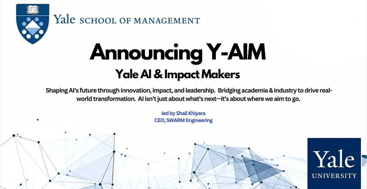 [Virtual] Y-AIM: Yale AI & Impact Makers August Meeting | Yale SOM Connect
