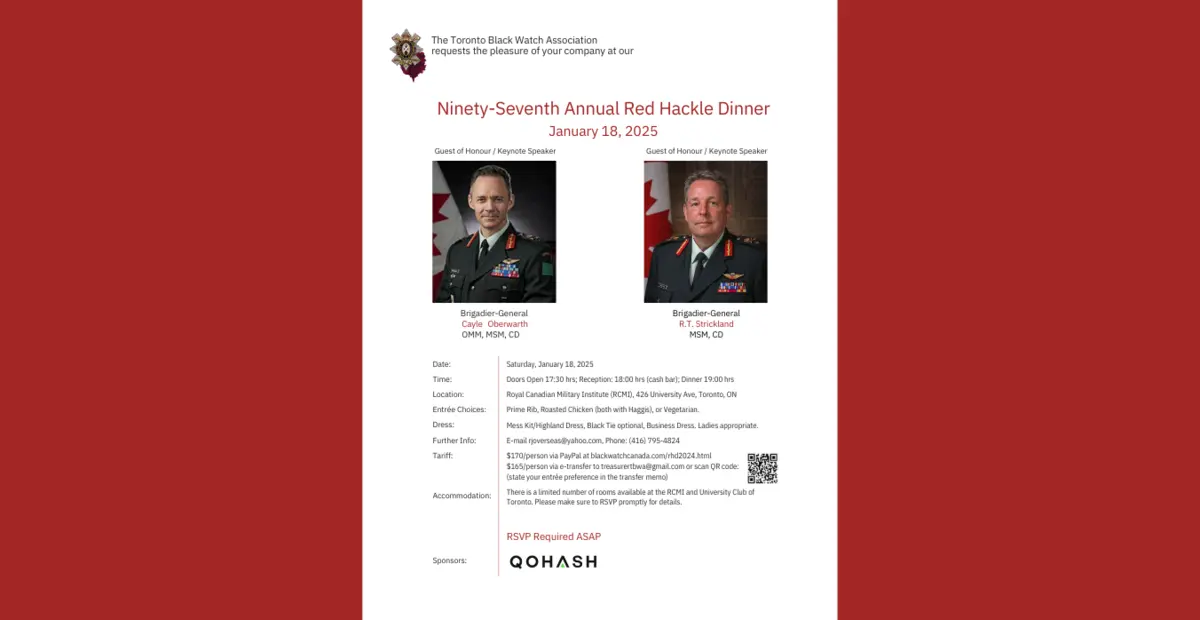 97th Annual Red Hackle Dinner- SOLD OUT | Treble Victor Group